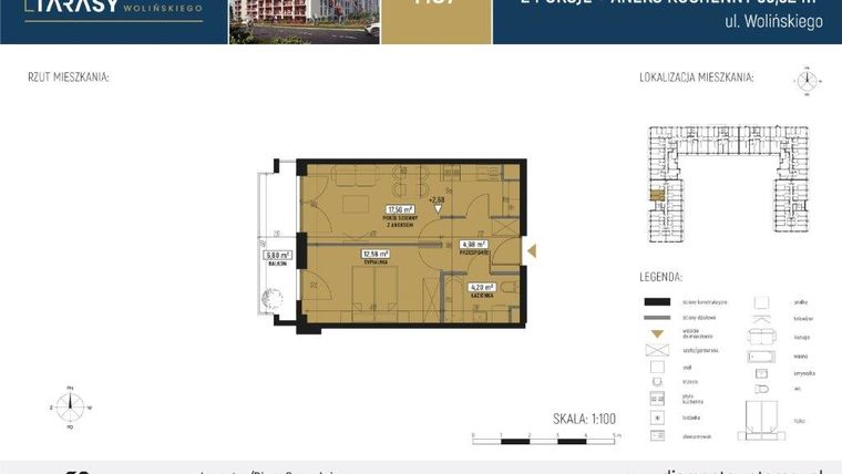 Mieszkanie Lublin, Wrotków, Diamentowe Tarasy - 2 pokoje, 39 m², 4 ...